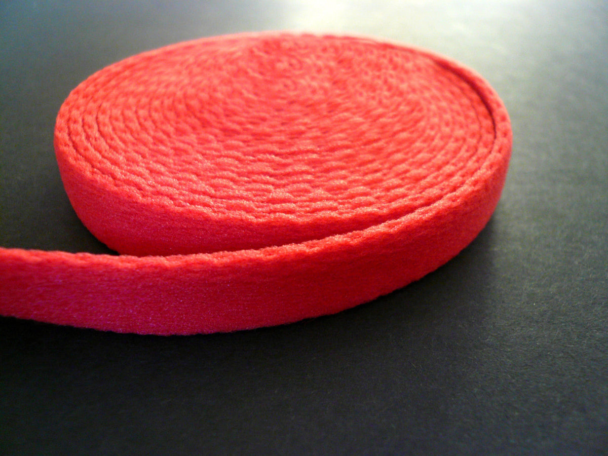 Bra/ Lingerie Wire Casing / Channeling. Red Colour. 10mm Wide. Plush B ...