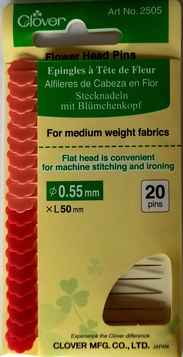 Clover Flower Head Pins. 20 Fine Card Pins. Suitable for Sheer/ Light ...