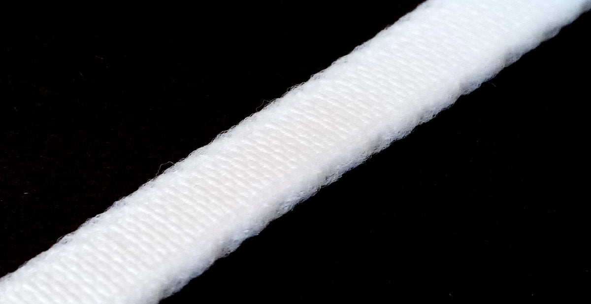 Bra Wire Channeling/ Bra Casing. Plush Back - 10mm |3/8 inch wide. Whi ...